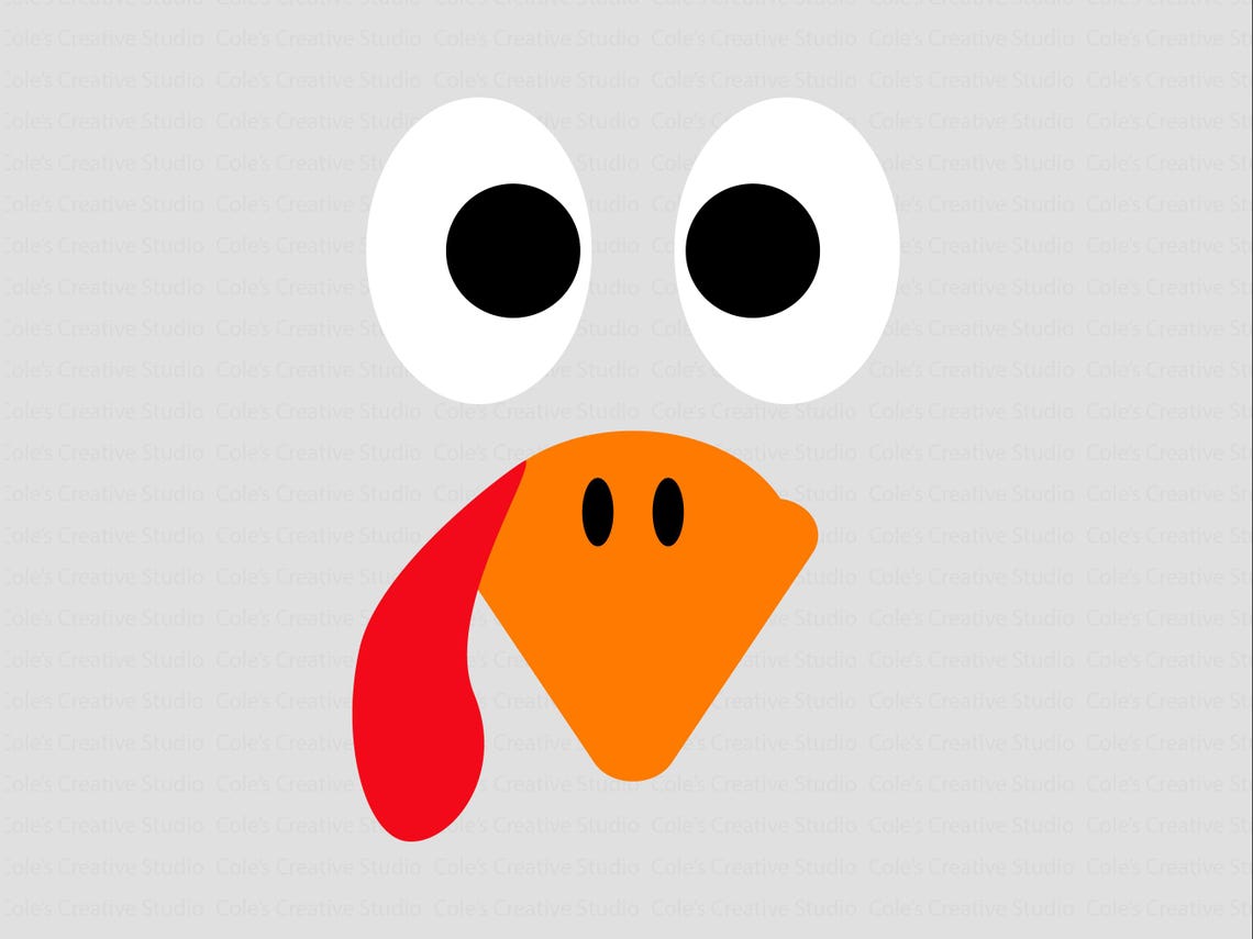 Turkey Face Svg, Thanksgiving Turkey Svg, Turkey Svg, Thanksgiving Svg ...