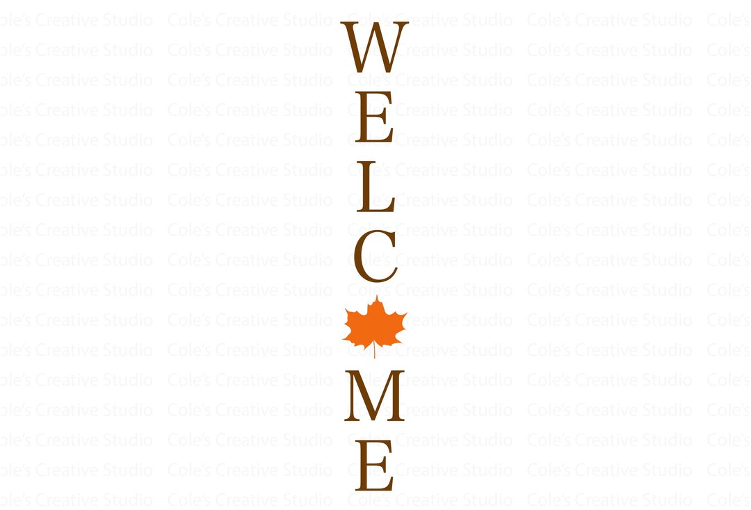 Welcome Leaf Porch Sign Svg, Fall Porch Sign Svg, Welcome Porch Sign ...
