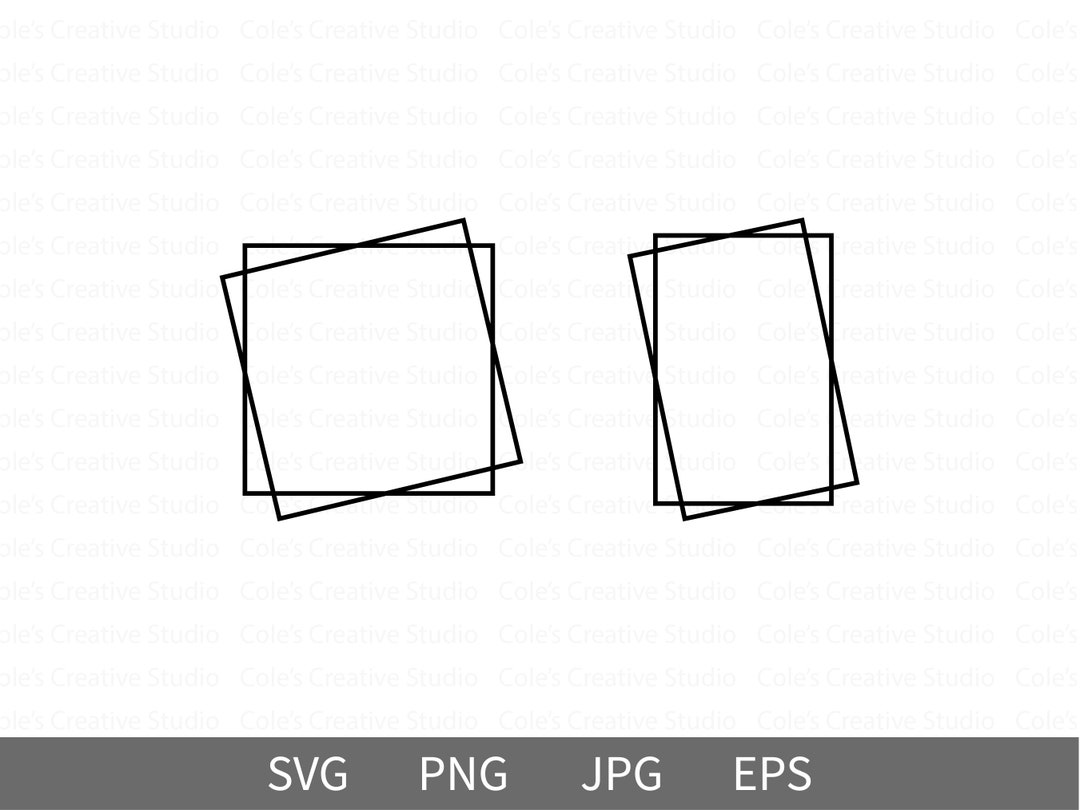 Double Frame Pair Svg, Square Frame Svg, Rectangle Frame Svg, Frame Svg ...