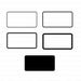 4 Rounded Rectangle Frames SVG, Rounded Rectangle Outline Svg, Filled ...