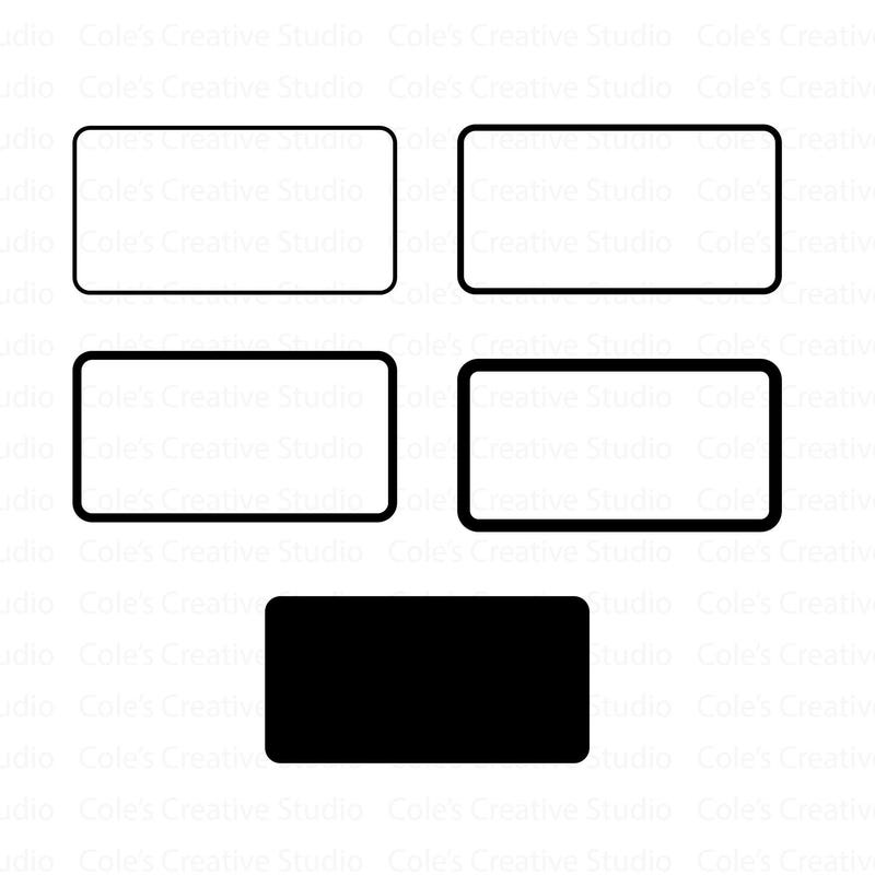 Rectangle Frame Svg - Etsy