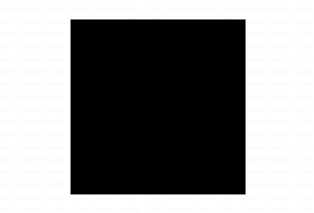 Filled Square SVG, Square Silhouette,filled Square, Square Template ...