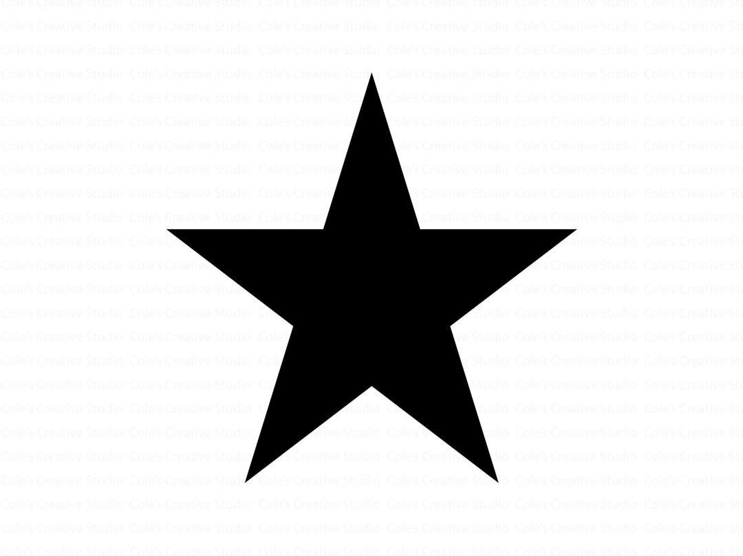 Solid Star Svg, Solid Star Shape Svg, 5 Point Star Svg, Star Svg, Star ...