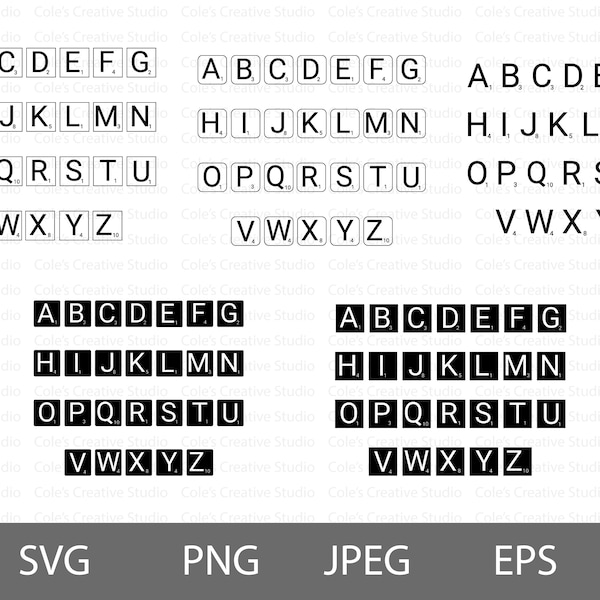 Alphabet Word Art - Etsy