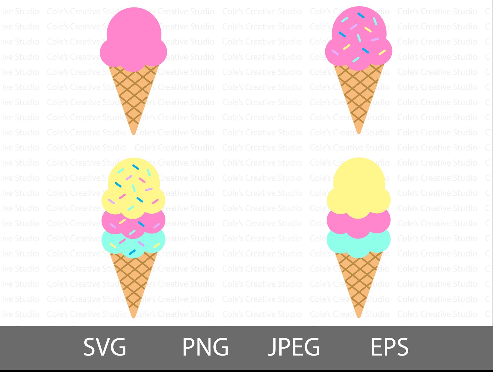 Ice Cream Svg Bundle Ice Cream Svg Cute Ice Cream Svg Ice - Etsy