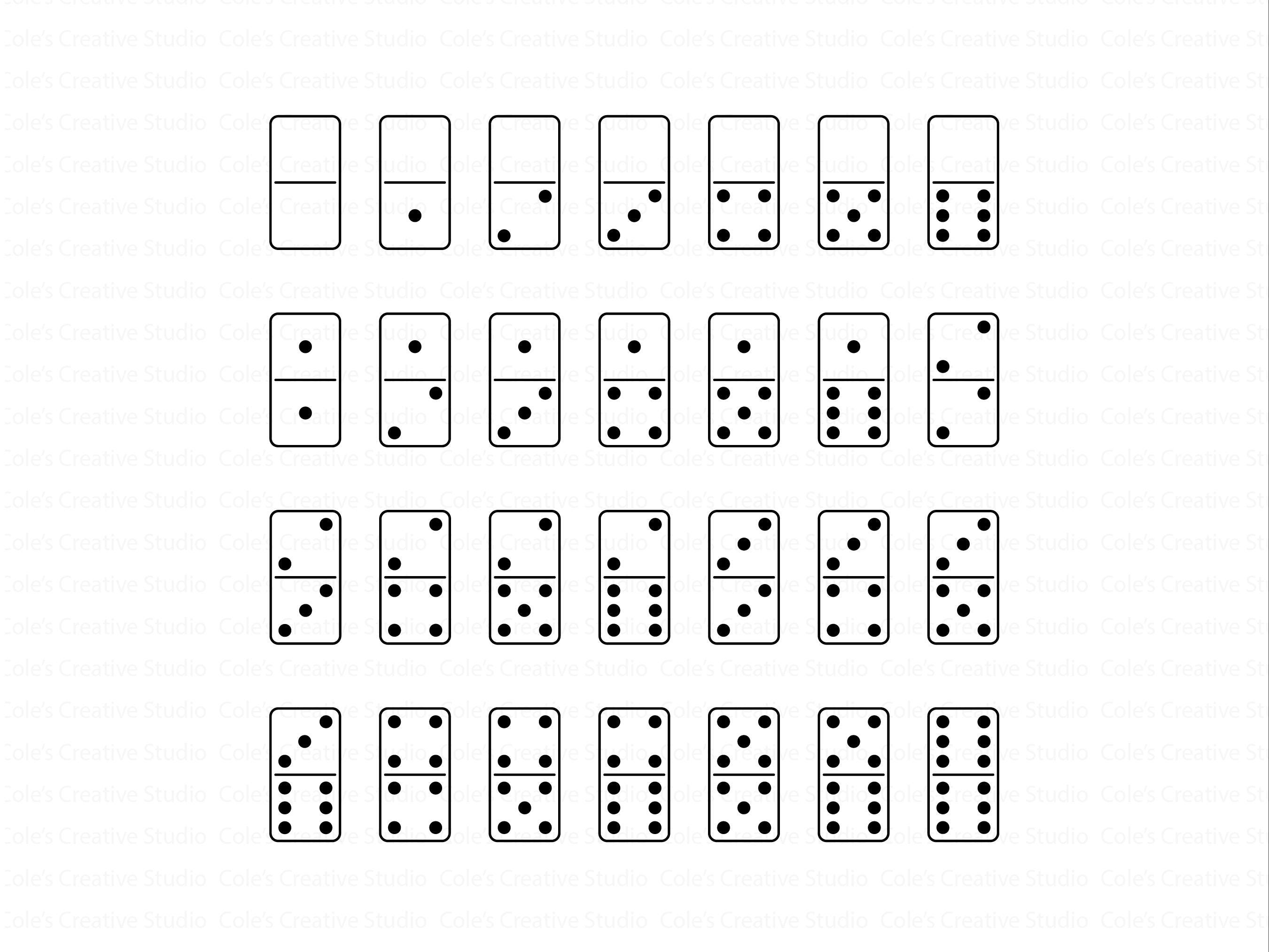 Dominoes Svg Sets Bundle, Dominoes, Domino, Gaming Svg, Casino Svg ...