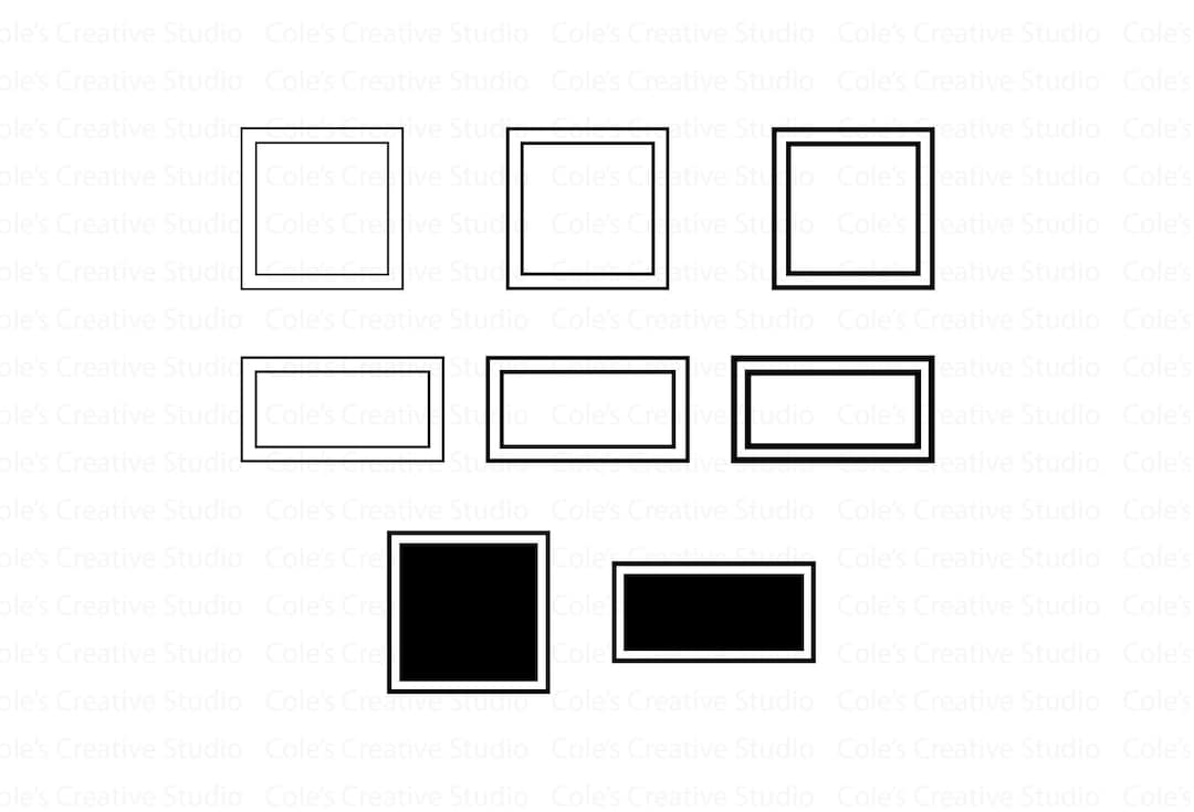 Simple Frames SVG, Rectangle Border SVG, Square Border SVG, Rectangle ...