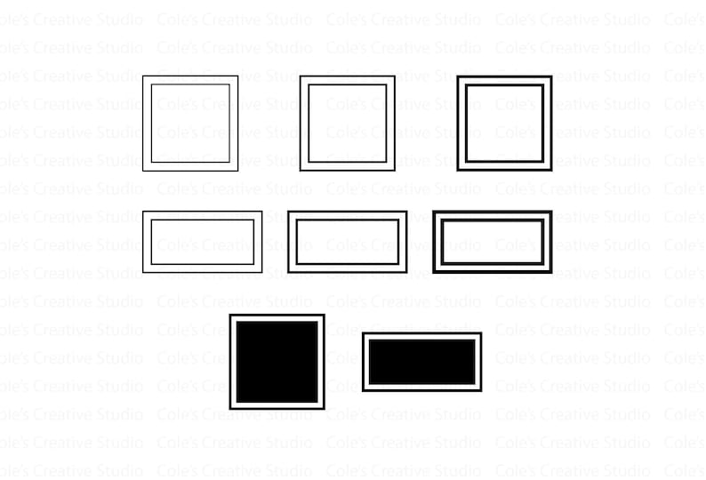 Simple Frames SVG, Rectangle Border SVG, Square Border SVG, Rectangle ...