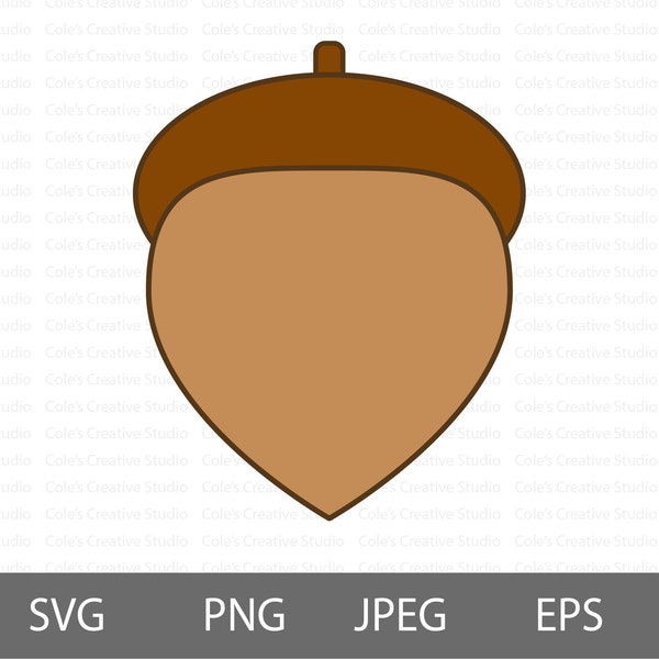 Acorn Clipart - Etsy