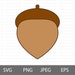 Simple Acorn Svg, Acorn, Acorn Svg, Acorn Clipart, Fall Clipart, Fall ...