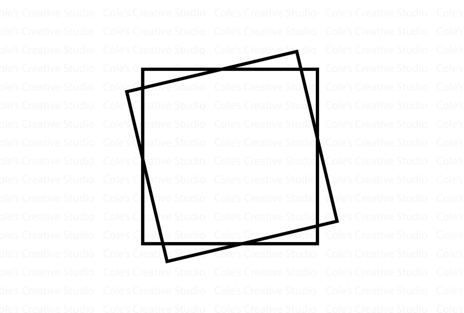 Square Frame Svg, Double Square Frame Svg, Square Frame Png, Frame Svg ...