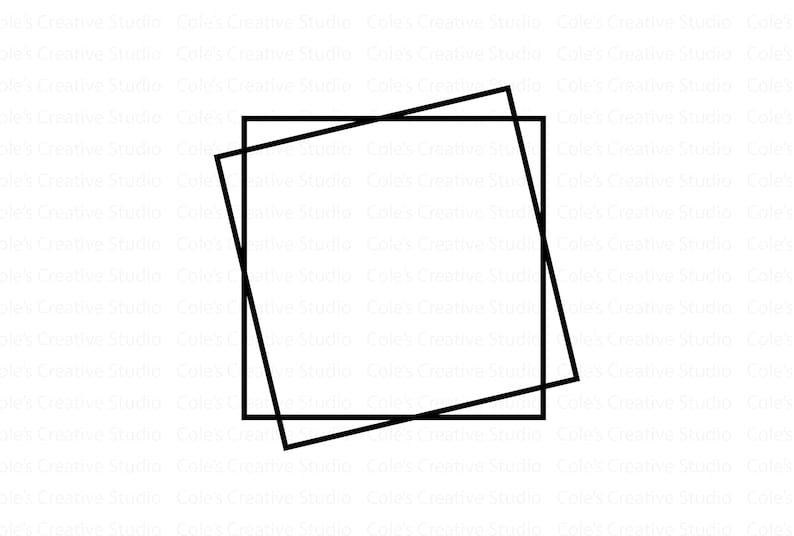 Square Frame Svg, Double Square Frame Svg, Square Frame Png, Frame Svg ...