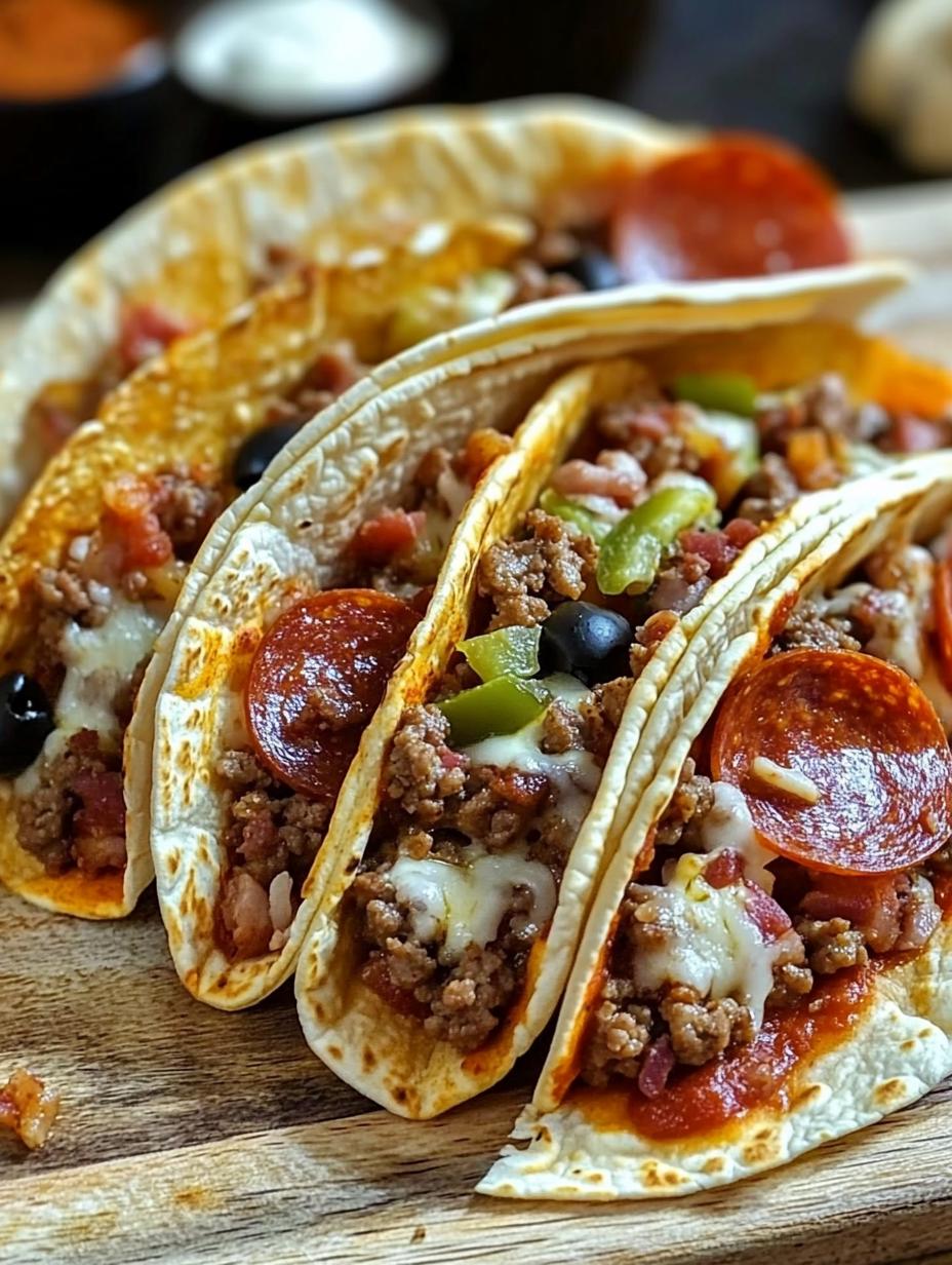 Meat Lovers Pizza Tacos Recipe - Etsy