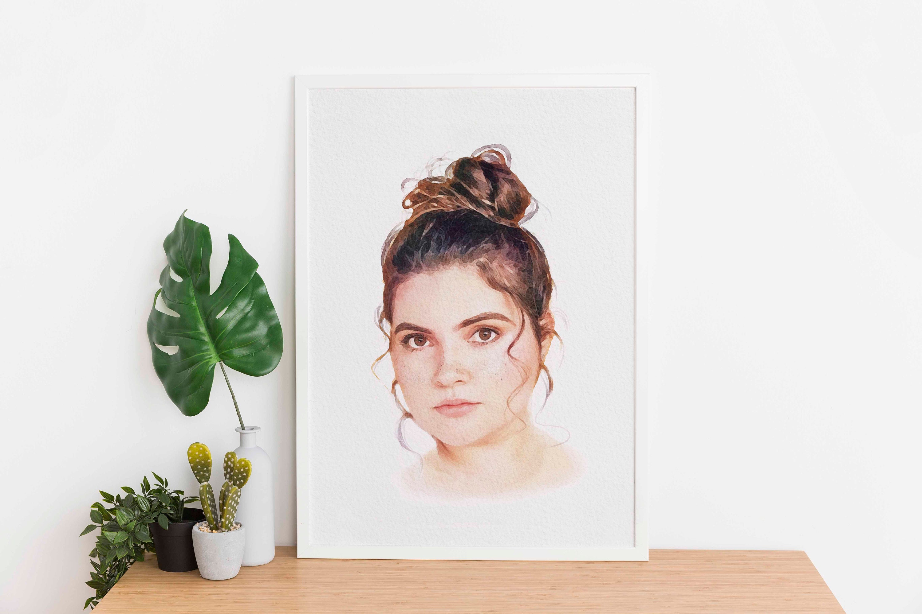 Custom portrait from photo Personalised gift Gift for her | Etsy