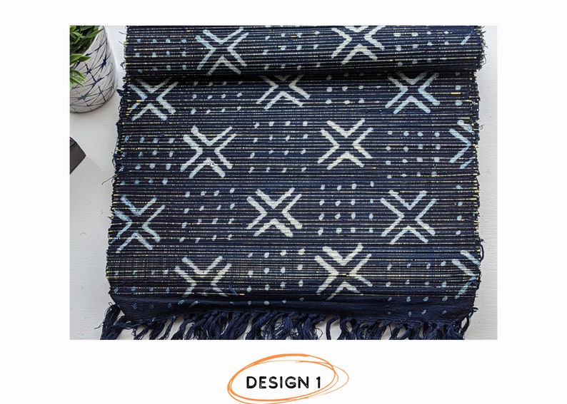 Indigo Table Runner, Various Designs Available, Gift Idea, Table ...