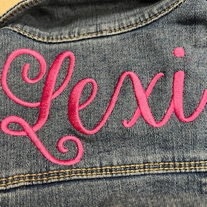 Personalized Baby Jean Jacket, Embroidered Custom Denim Jacket, Kids ...