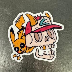 Pokémon Trainer GLOSS Rude Skull Sticker 2 - Etsy