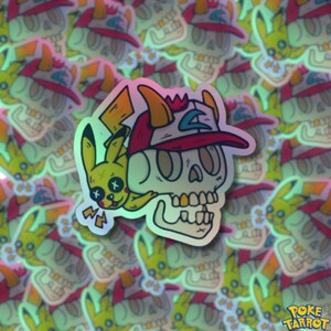 Pokémon Trainer HOLO Rude Skull Sticker 2 - Etsy