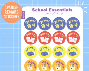 Spanish Reward Stickers - Etsy UK