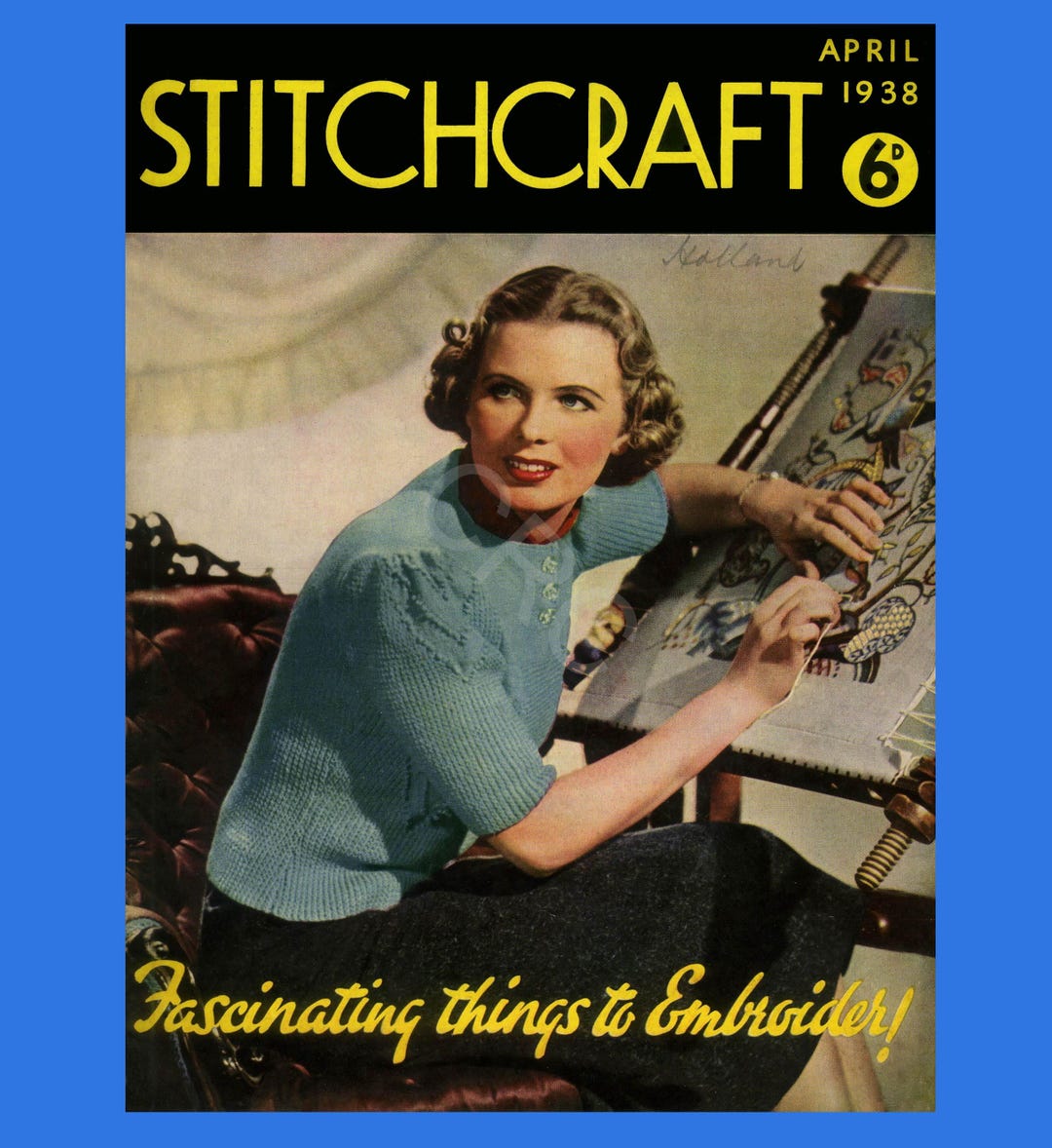 1938 Stitchcraft Magazine: Vintage Knitting, Sewing Patterns & Recipes ...