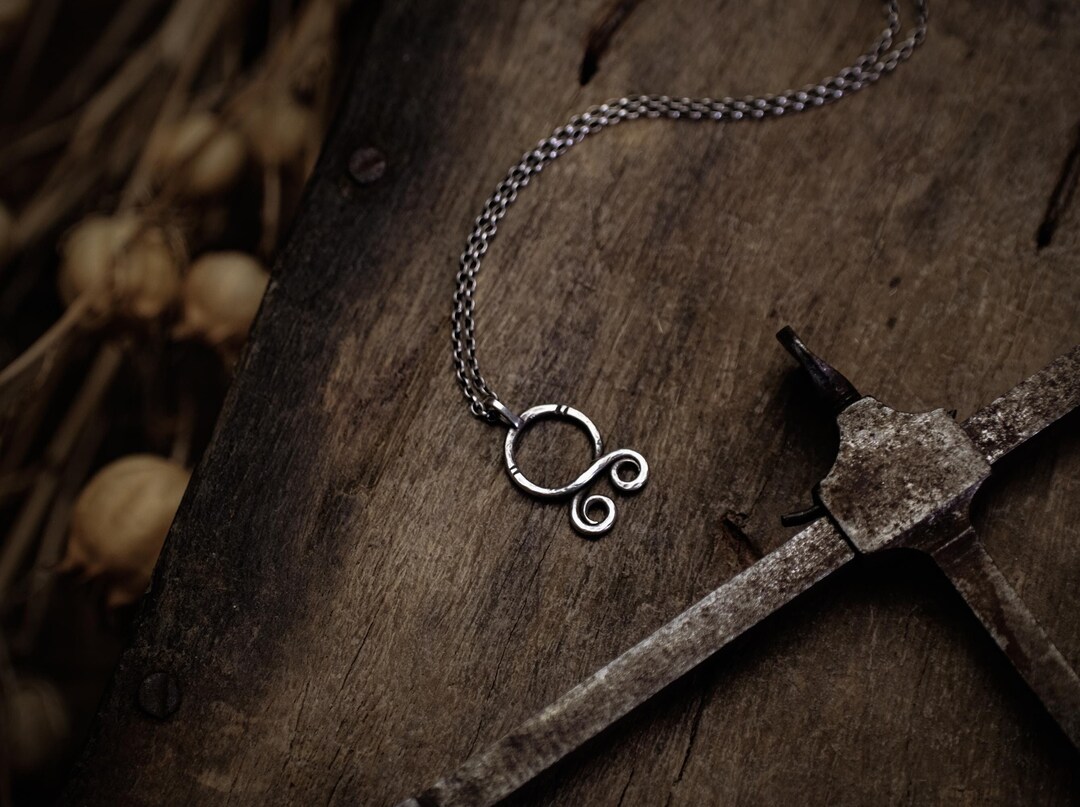 Small Silver Troll Cross · Viking Jewelry · - Etsy