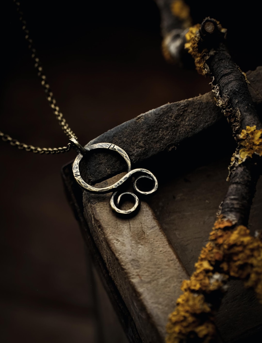Small Brass Troll Cross · Viking Jewelry · - Etsy