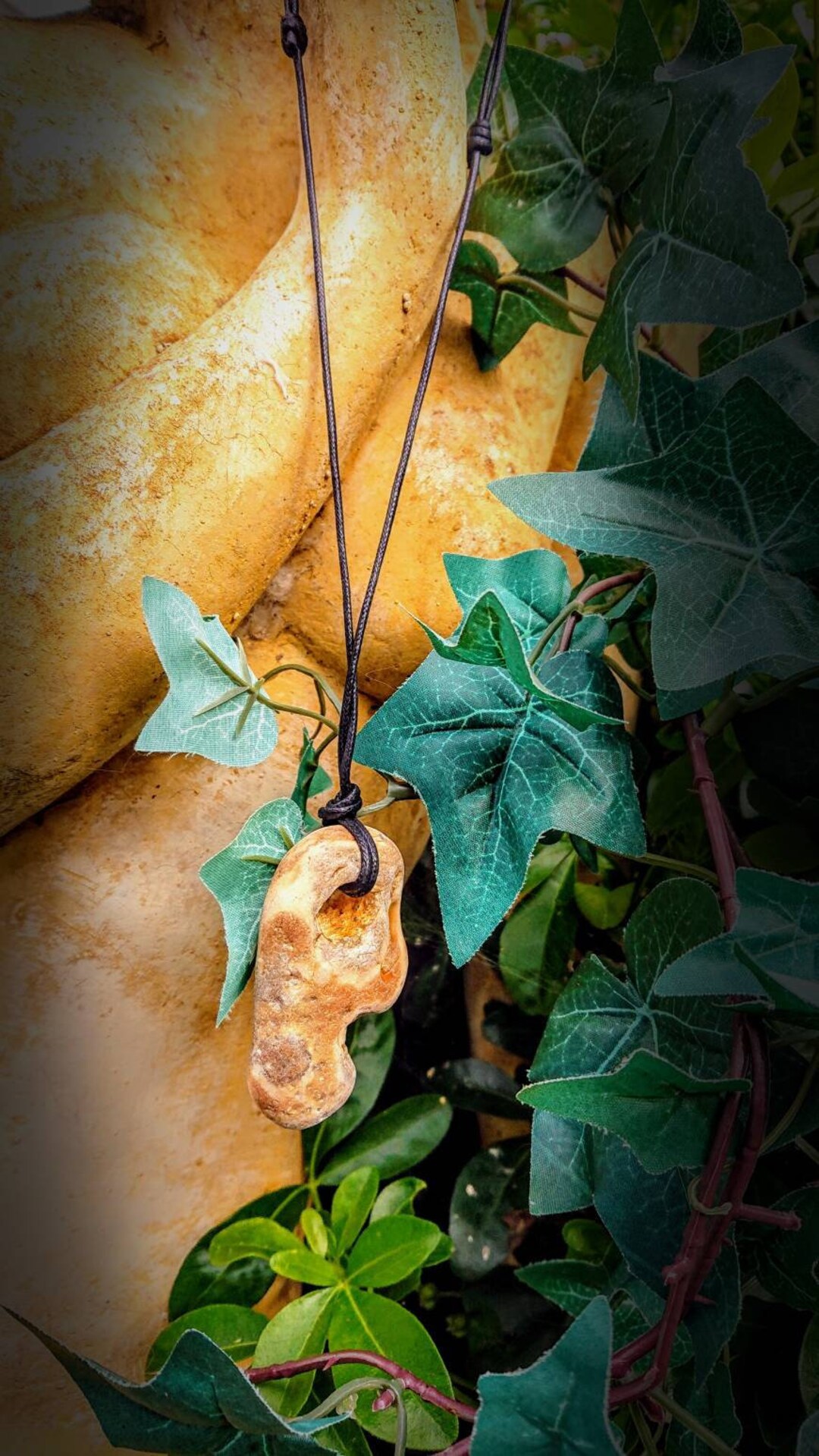 Mystical Large Fairy Fae Hag Stone Pendant Adjustable Necklace - Etsy