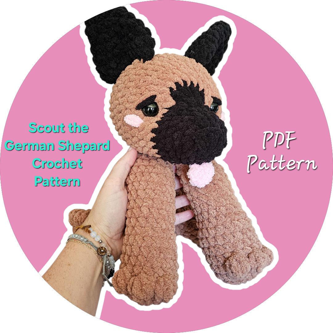 Scout the German Shepard Crochet Amigurumi Pattern Dog Crochet Pattern ...