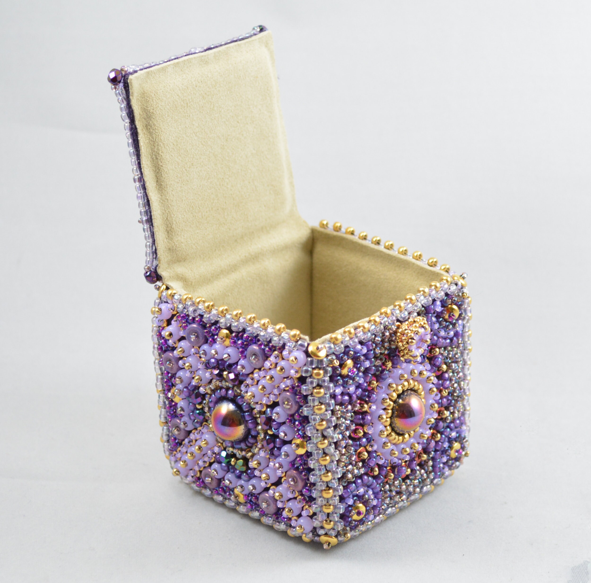 Kit for Beaded Box With Crystal Button 2.75 Inches 3D Bead - Etsy
