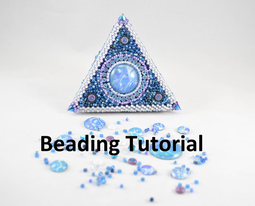 Tutorial for 3D Bead Embroidery Pyramid Designed by the Sparkly ...