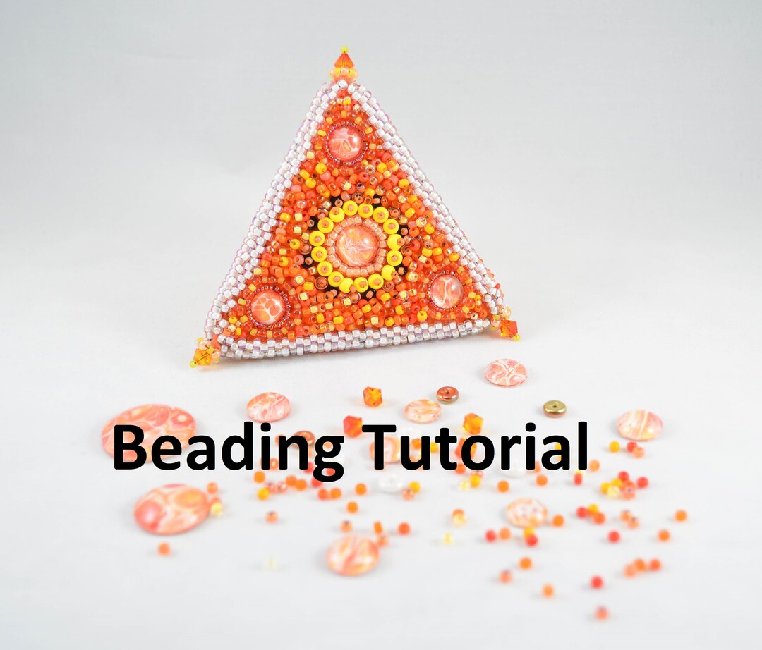Tutorial for 3D Bead Embroidery Pyramid Designed by the Sparkly ...