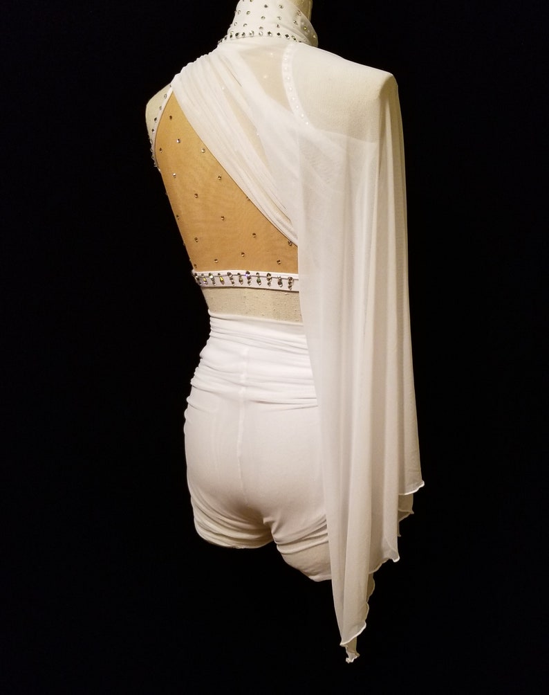White Jazz Costume 2 Piece Contemporary Lyrical Dance - Etsy