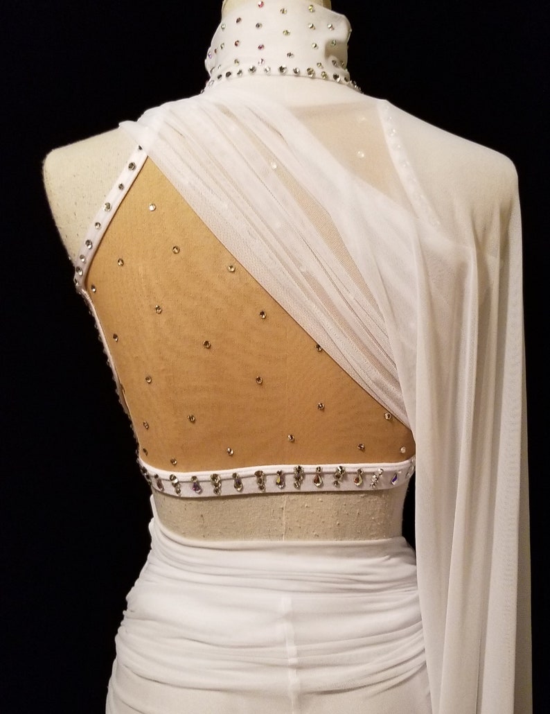 White Jazz Costume 2 Piece Contemporary Lyrical Dance - Etsy