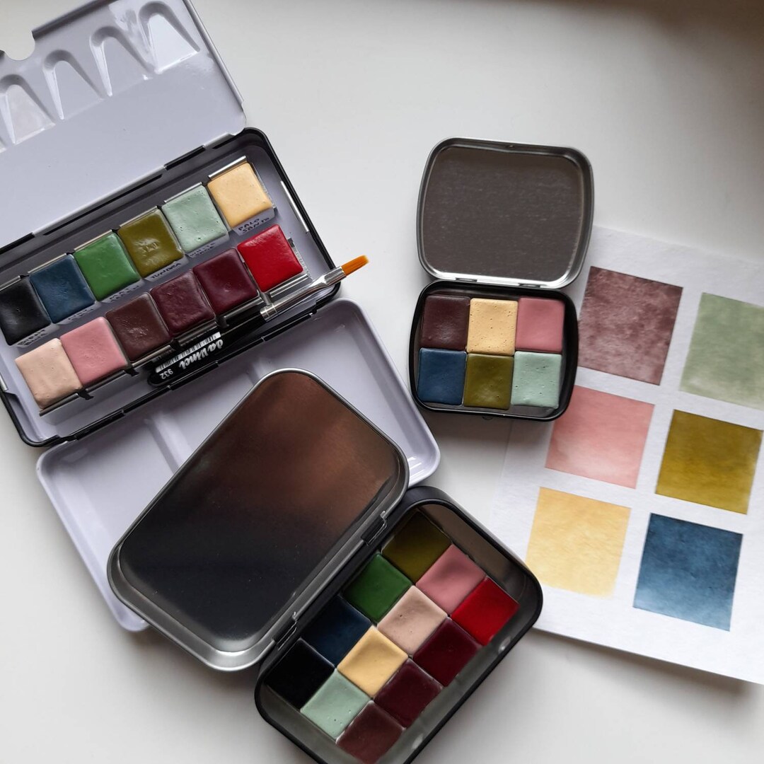 Rainy Spring Handmade Watercolour Paints - Etsy New Zealand