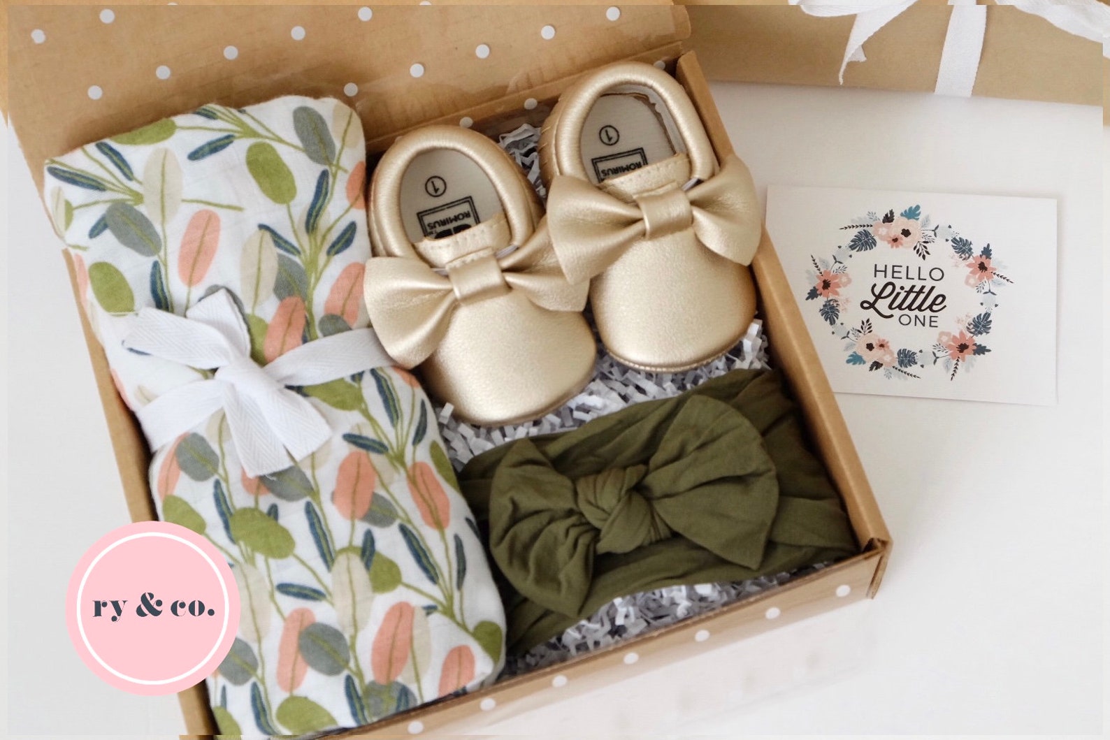Baby Gift Box, Baby Gift Set, Ready to Ship Baby Shower Gift With Card ...