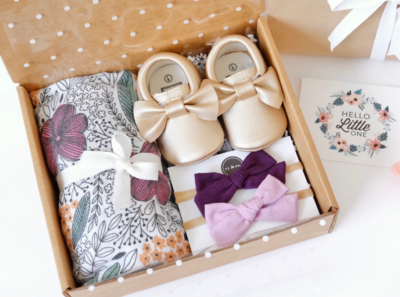 Baby Gift Box, Baby Gift Set, Ready to Ship Baby Shower Gift With Card ...