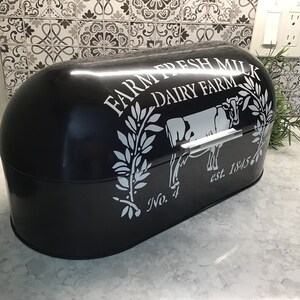 Metal Breadbox, Farmhouse Breadbox, Kitchen Decor Repurposed Breadbox ...