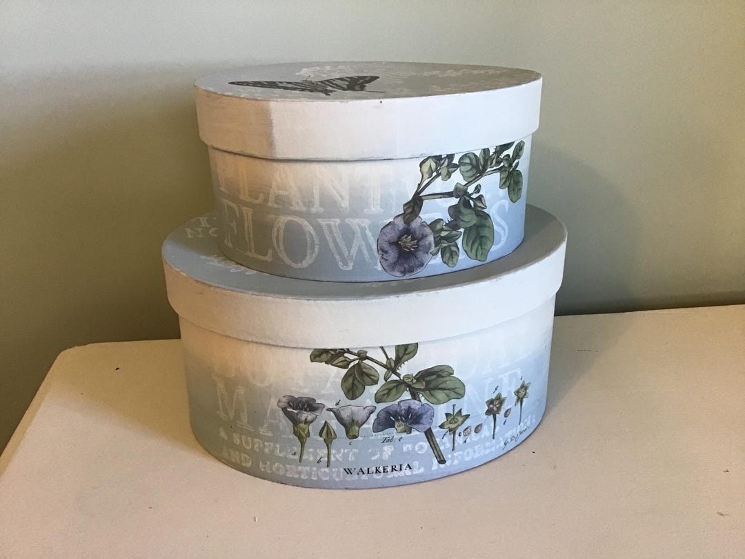 Decorative Hat Boxes, Storage Box, Bedroom Storage, Set of Nesting ...