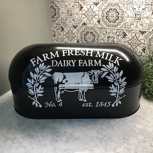 Metal Breadbox, Farmhouse Breadbox, Kitchen Decor Repurposed Breadbox ...
