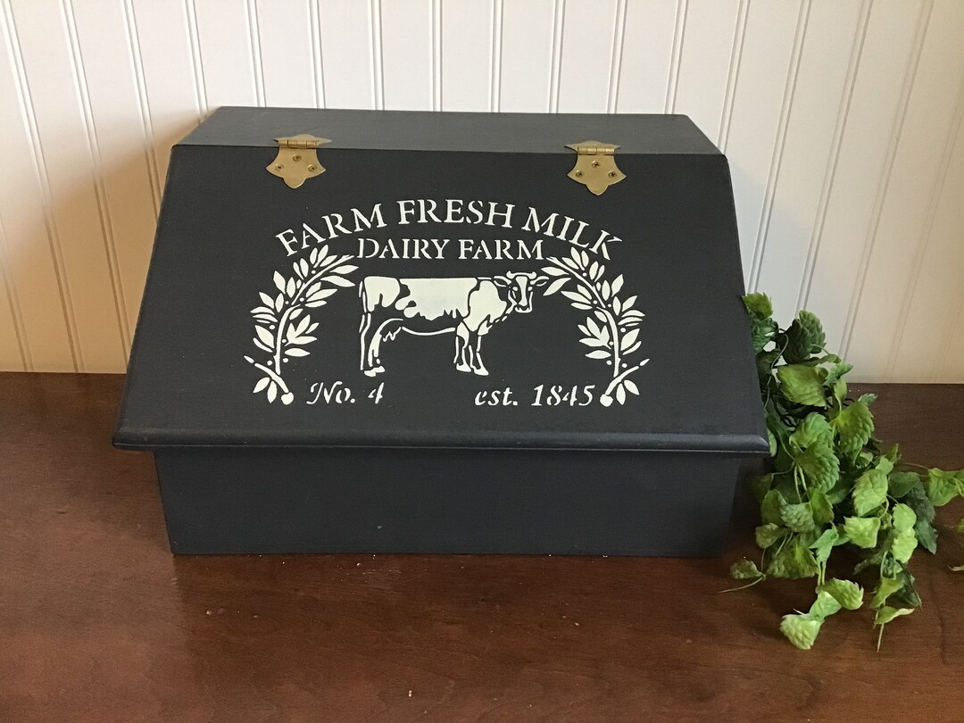 Breadbox,painted Repurposed Breadbox, Kitchen Decor, Farmhouse Kitchen Decor - Etsy