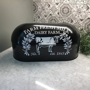 Metal Breadbox, Farmhouse Breadbox, Kitchen Decor Repurposed Breadbox ...
