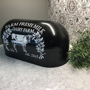 Metal Breadbox, Farmhouse Breadbox, Kitchen Decor Repurposed Breadbox ...