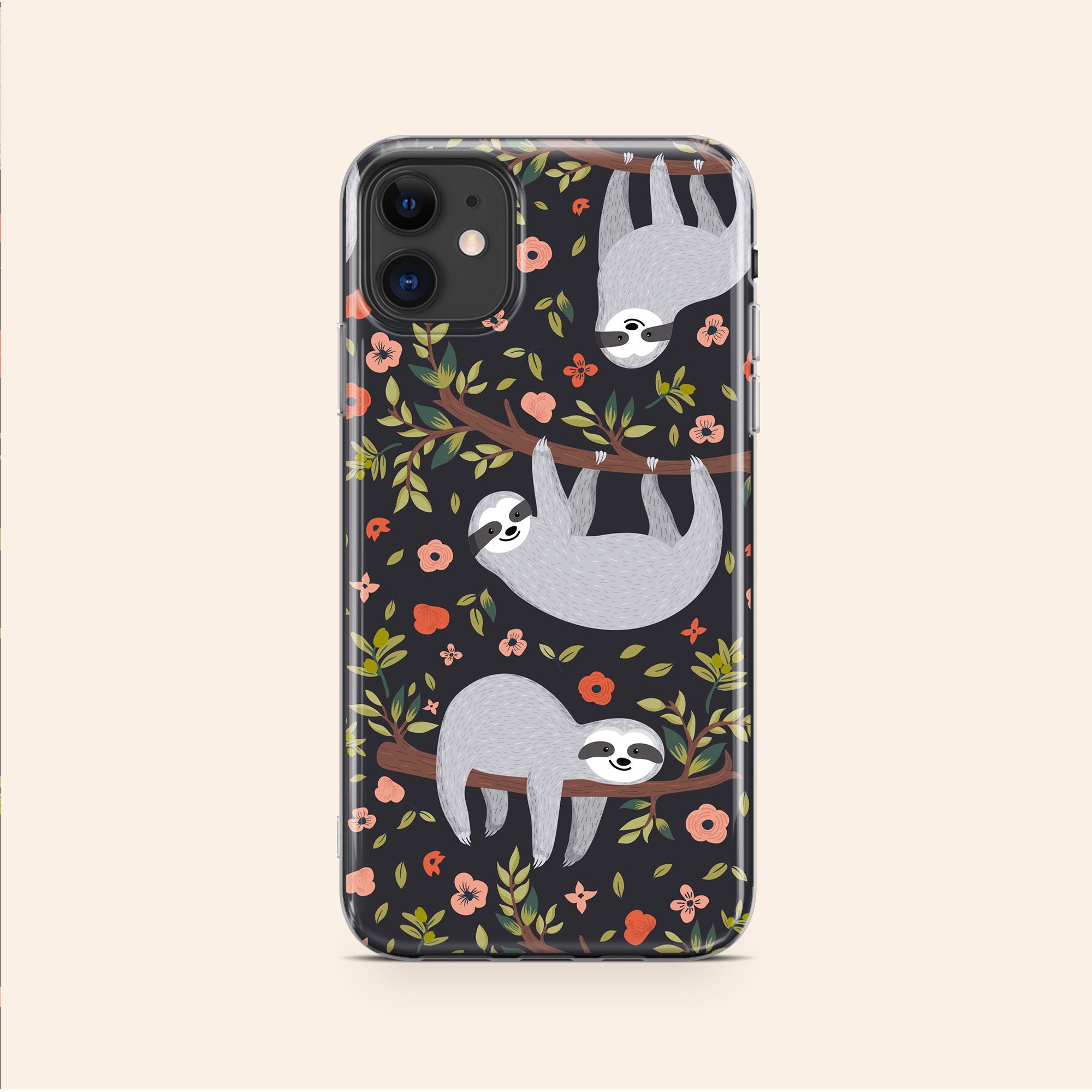 Sloth Case iPhone 12 Case Cute Sloth iPhone 12 Pro Case Jungle | Etsy