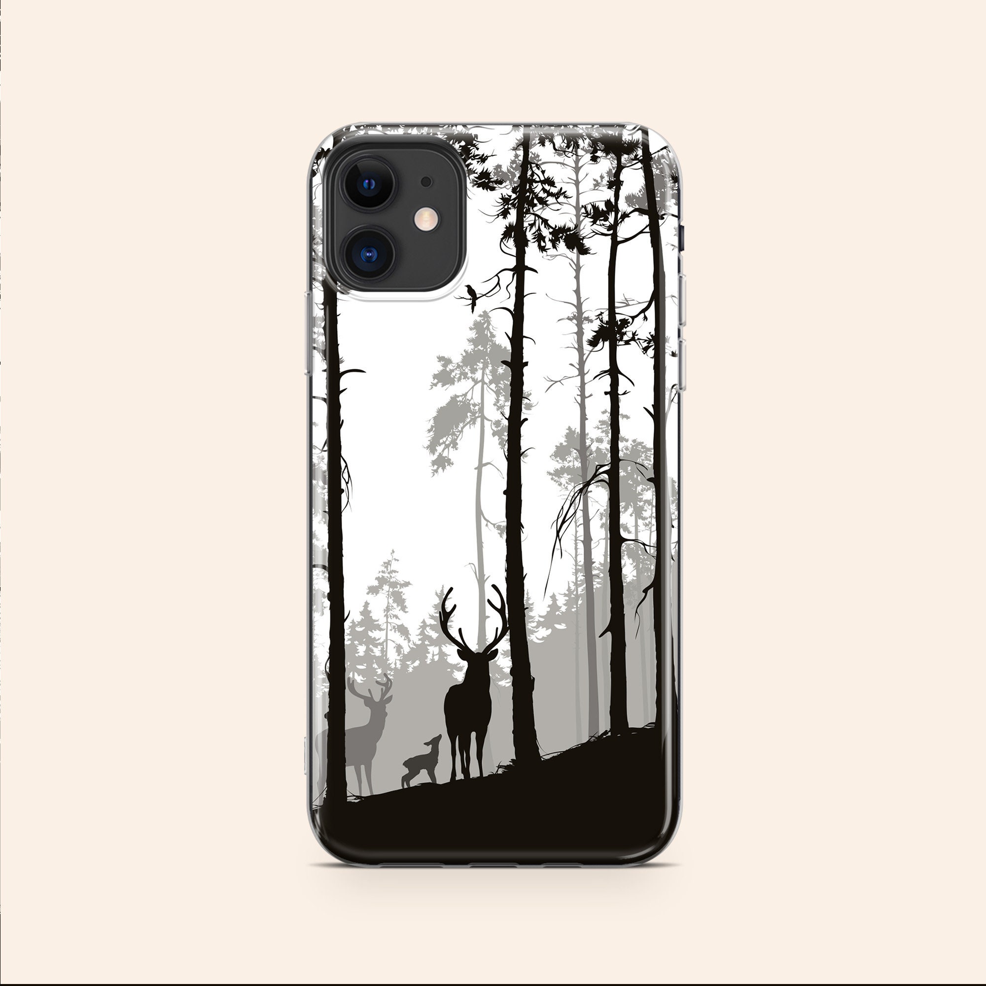 Deer Iphone 12 Case Nature Forest Iphone 12 Pro Max Trees Wood - Etsy UK