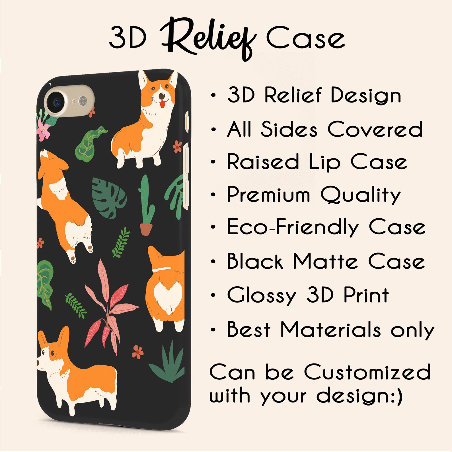 Cute Corgi Iphone 13 Case Corgis Iphone 12 Case Tropical - Etsy