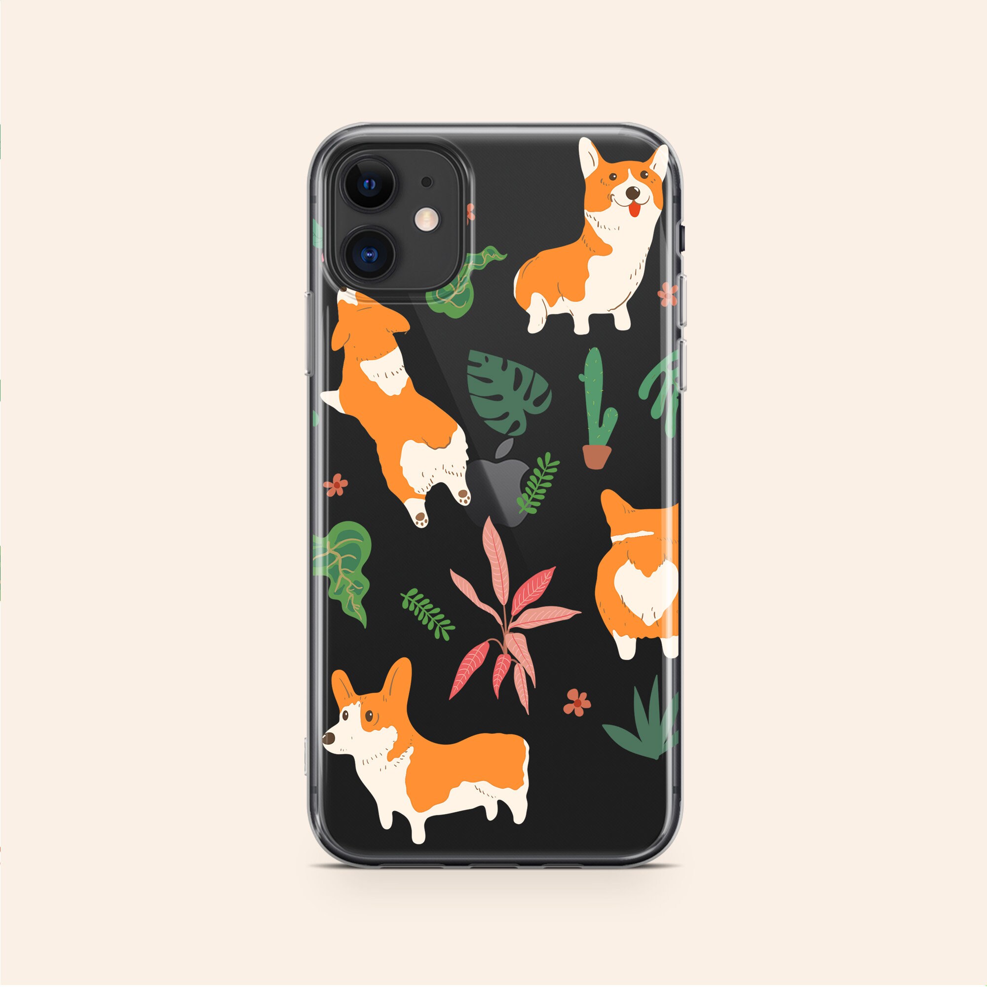 Cute Corgi Iphone 13 Case Corgis Iphone 12 Case Tropical - Etsy