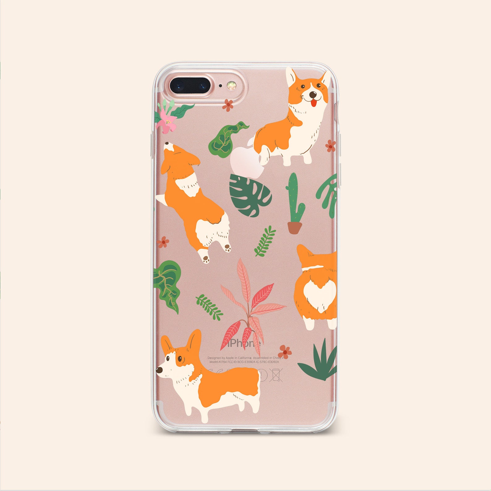 Cute Corgi Iphone 13 Case Corgis Iphone 12 Case Tropical | Etsy