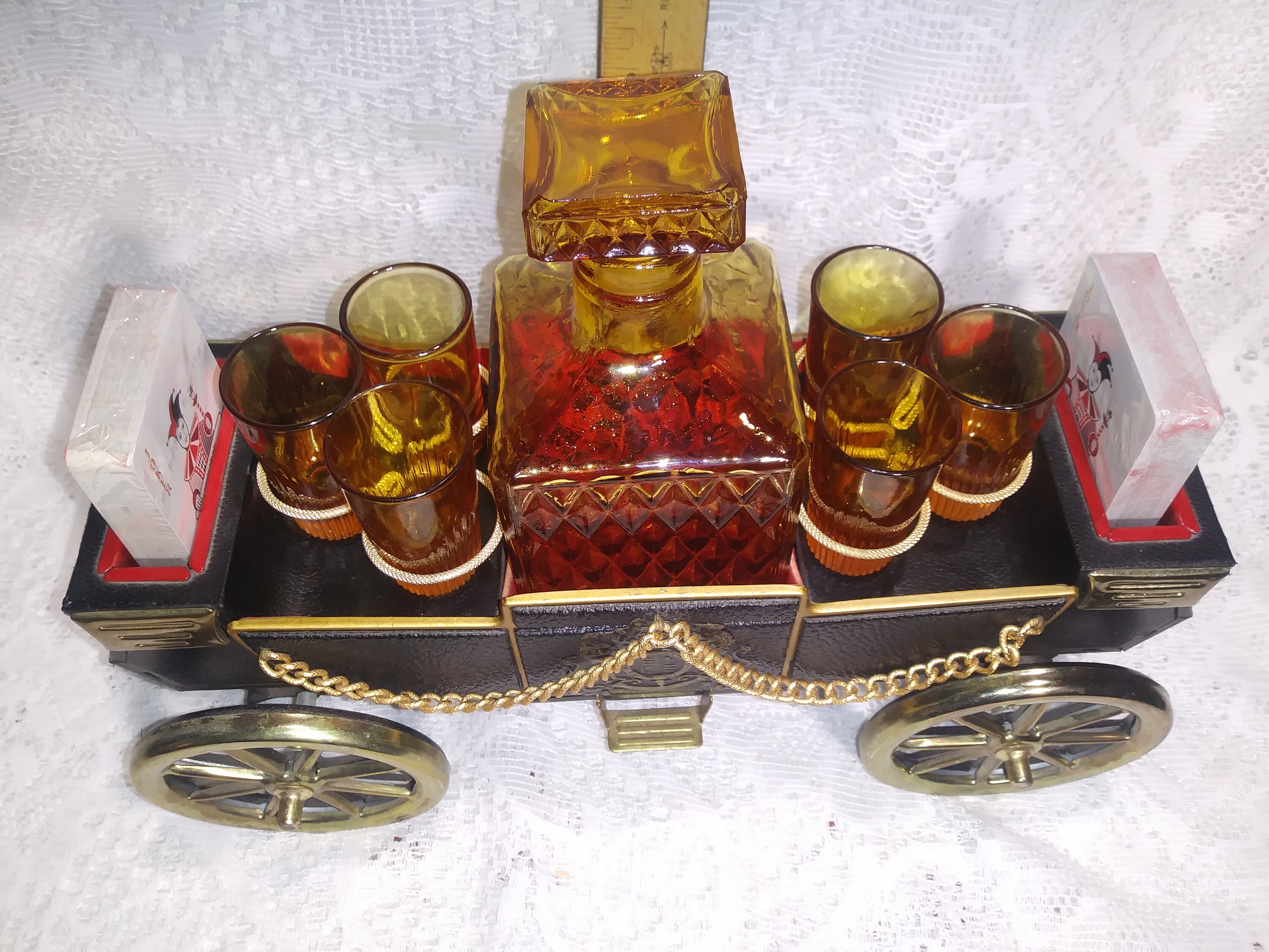 Vintage Carriage Music Box Decanter - Etsy