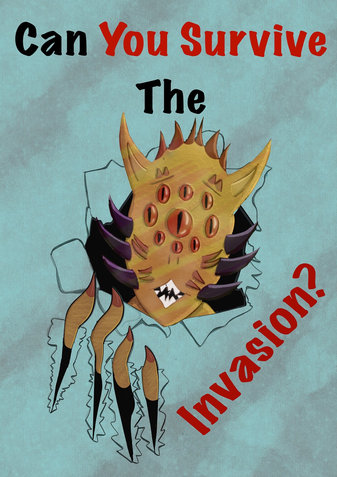 Alien Invasion Poster Digital Art Print - Etsy