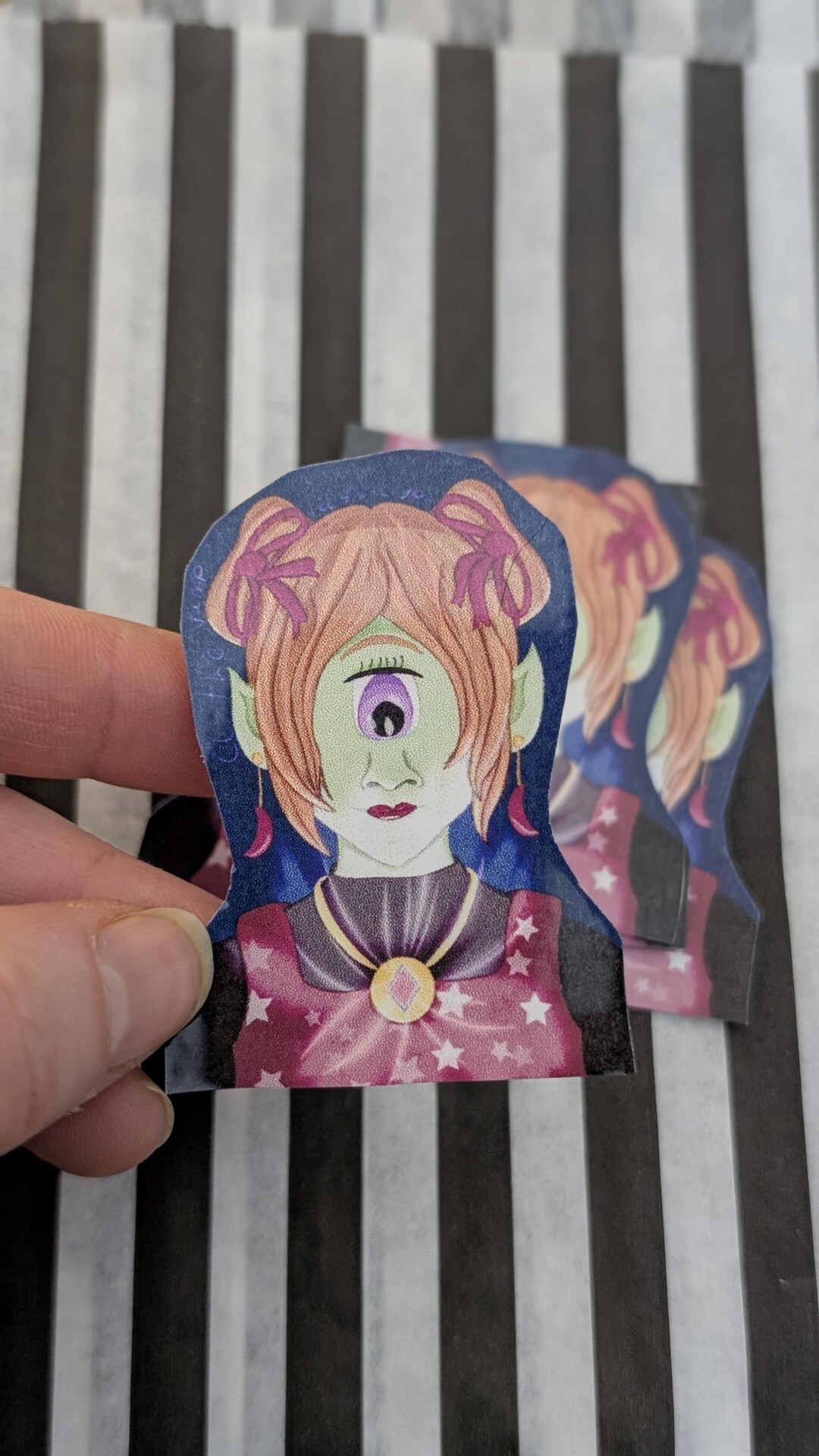 Cyclops Fantasy Original Character Vinyl Sticker - Etsy